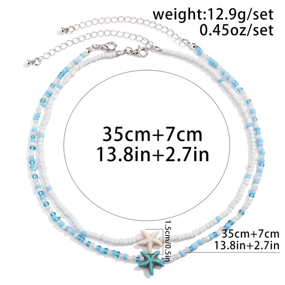 CRS | Jewelry | Bohemian Beach Starfish Seed Bead Beaded Womens ...